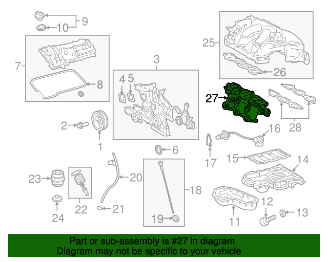 2016-2022 Lexus Intake Manifold 17120-31070 | OEM Parts Online