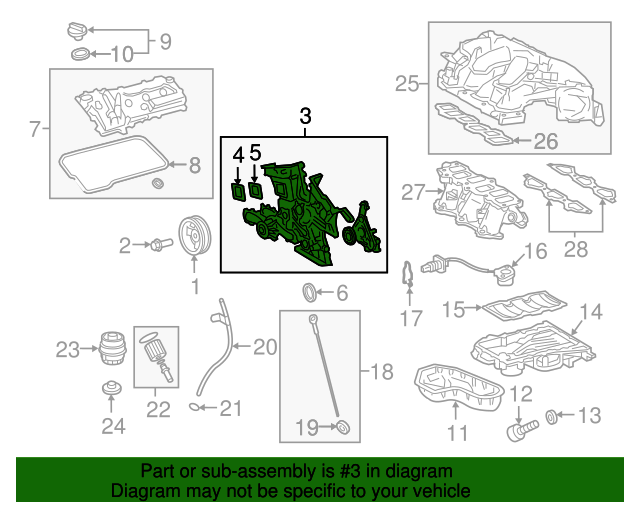 11310-0P050 - Timing Cover 2016-2024 Lexus | AutoNation Parts