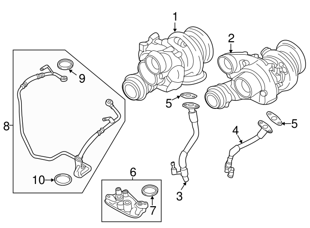 11657887118 - 2014-2019 BMW Turbocharger (11-65-7-887-118) | BMW of ...