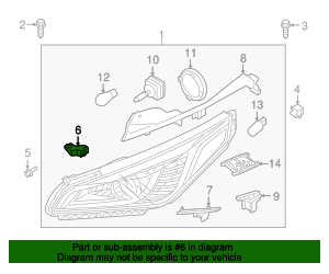 2016-2017 Hyundai Sonata Headlight Bracket 92133-E6000 | QuirkParts