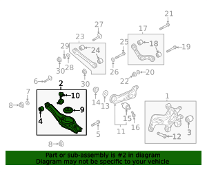 2017-2021 Hyundai Suspension Control Arm 55210-F2BA0 | AutoNationParts.com