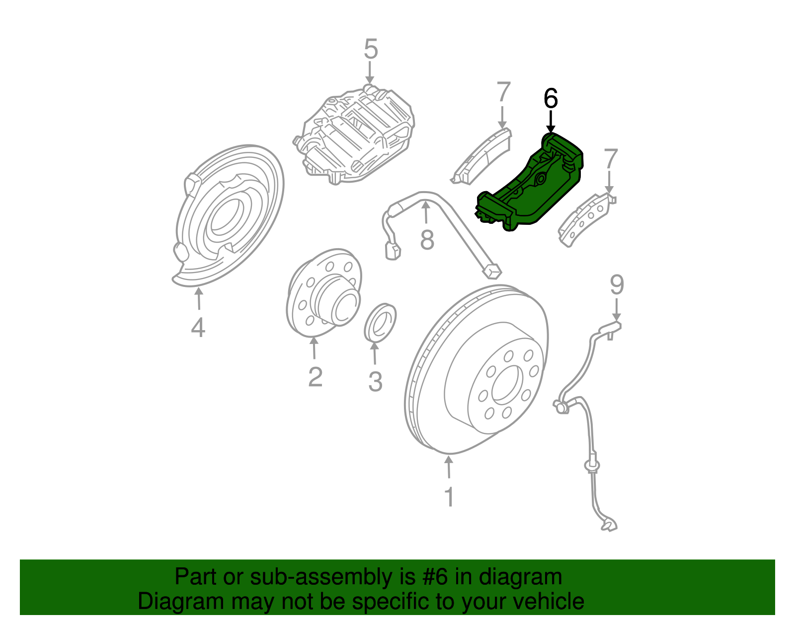 15265833 - Rear Disc Brake Caliper Bracket 2007-2020 GM | Gateway Buick ...