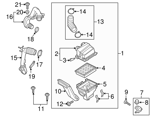2015-2023 Ford OEM Air Inlet F2GZ-9C675-B | Ford Parts Center