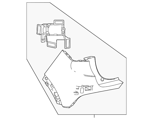 2020-2021 Buick Encore GX Rear Upper Bumper Cover 42751819 ...