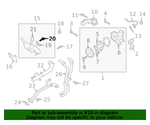 2009-2022 Hyundai Exhaust Manifold Heat Shield Bolt 11403-08166-P | OEM ...