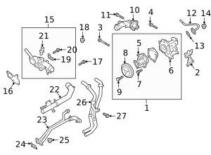 25124-2C000 - Engine Water Pump Gasket 2010-2022 Hyundai ...