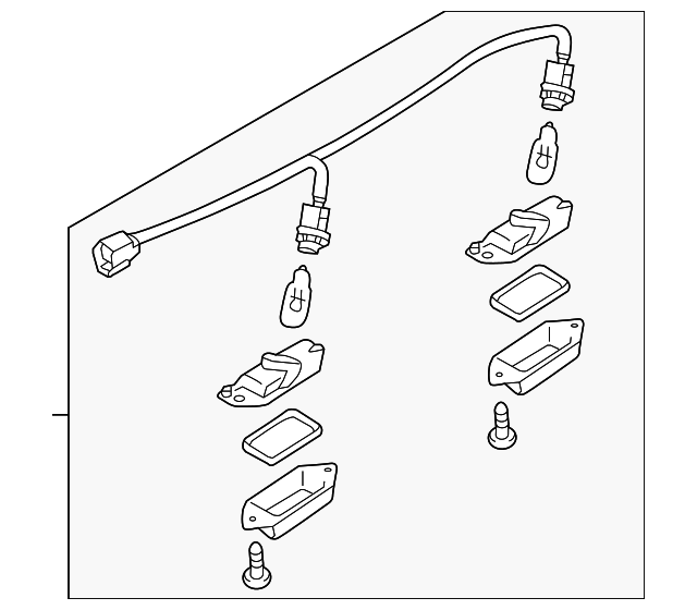 8341A148 - License Lamp 2014-2015 Mitsubishi Mirage | Mitsubishi Direct ...