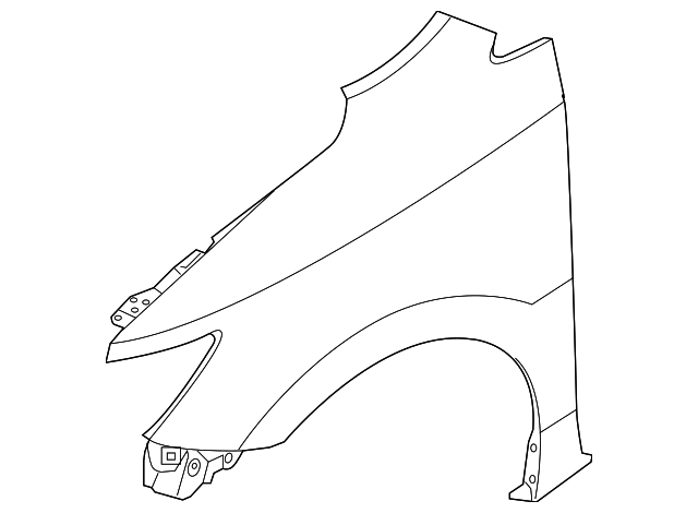 2011-2017 Nissan Quest Fender 63101-1JA0B | QuirkParts