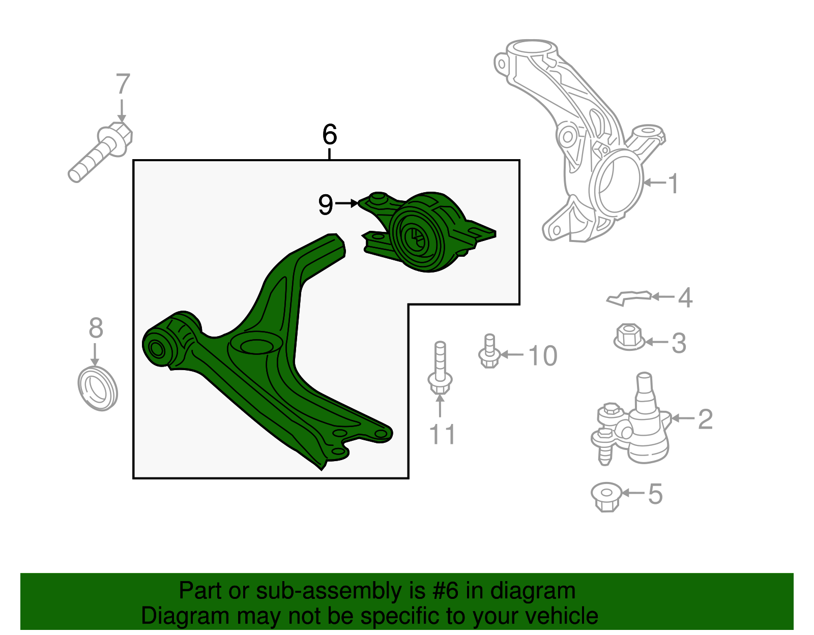 51350-TVA-A04 - Lower Control Arm 2018-2022 Honda Accord | Honda Parts ...
