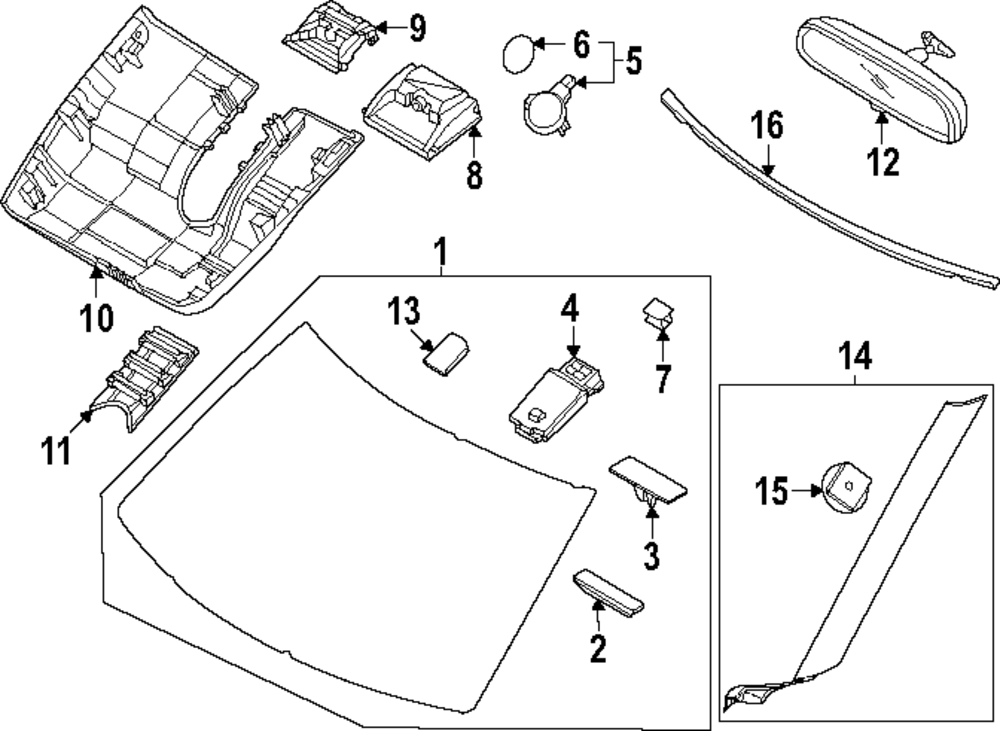 86120-DO000 - Upper Molding 2024-2025 Kia EV9 | Kia.Parts Store