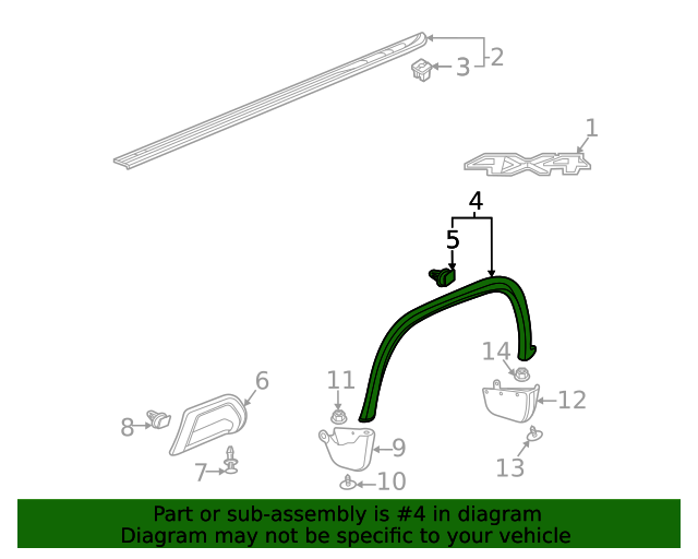 2020-2024 Chevrolet Molding 84731929 | GMPartsDirect.com
