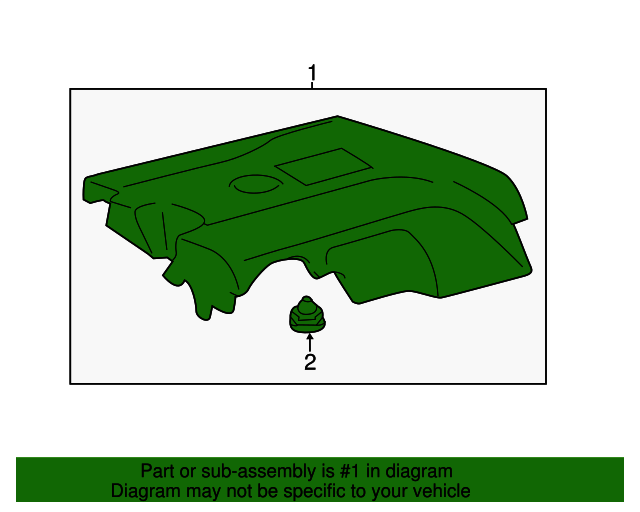 2017-2019 Toyota Highlander Engine Cover 11209-0P130 | OEM Parts Online