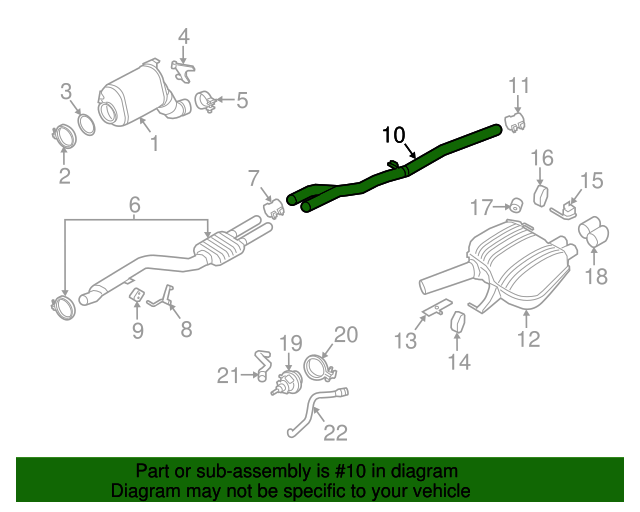 18-30-8-572-013 - Intermediate pipe 2014-2016 BMW | AutoNationParts.com