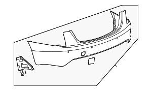 Primed Rear Bumper Upper Fascia 85571782 | TascaParts.com