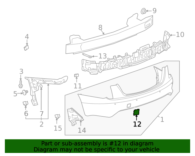 84649634 GM Primed Rear Bumper Cover Tow Eye Access Hole Cover | GM ...