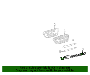 222-817-52-00 - Fender Emblem 2017-2023 Mercedes-Benz | AutoNationParts.com