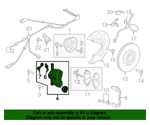 5G0-615-124-C - Disc Brake Caliper 2015 Volkswagen GTI ...