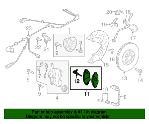 Volkswagen Brake Pads 8V0-698-151-G | Auto Parts