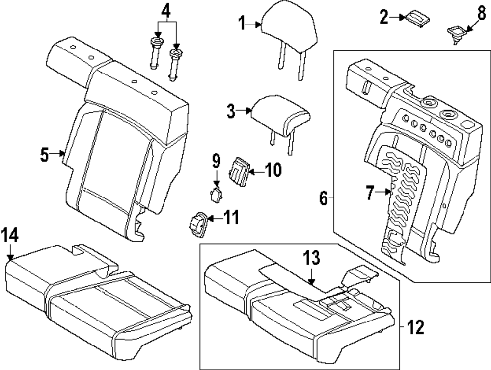 2024-2025 Hyundai Santa Fe Power Seat Switch 89346-P6000-PCR | OEM ...