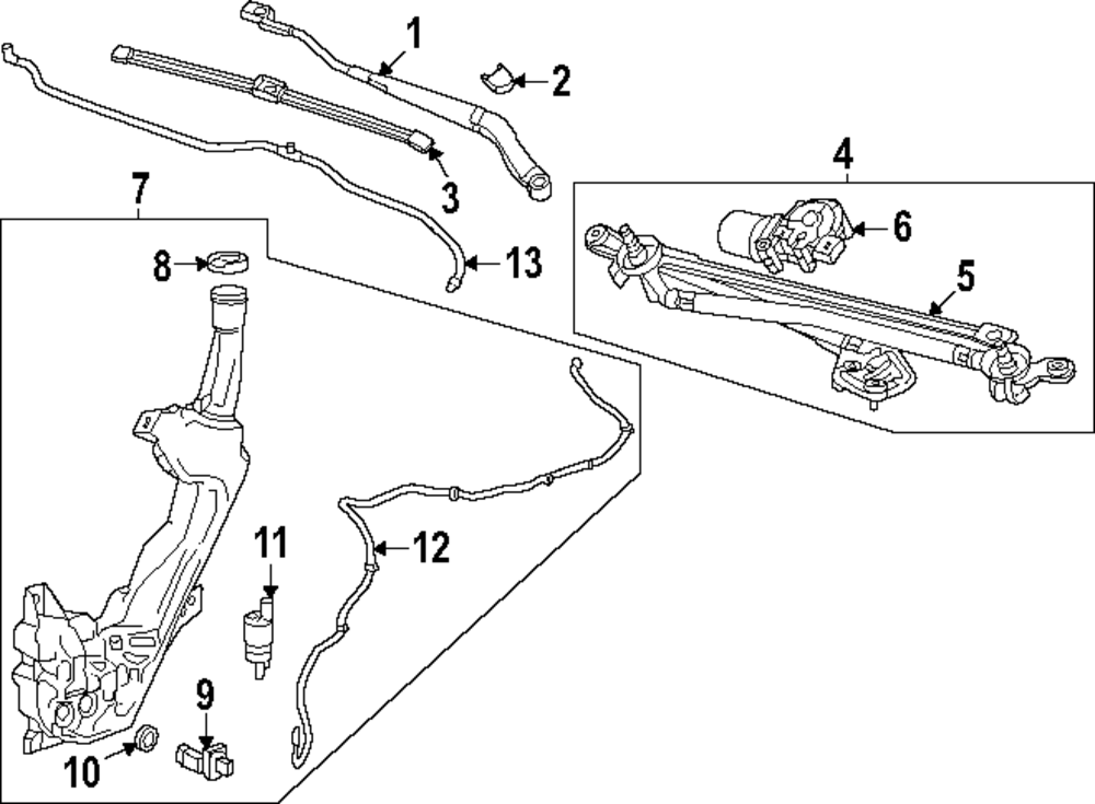 2024-2025 GM Wiper Linkage 85564667 | QuirkParts