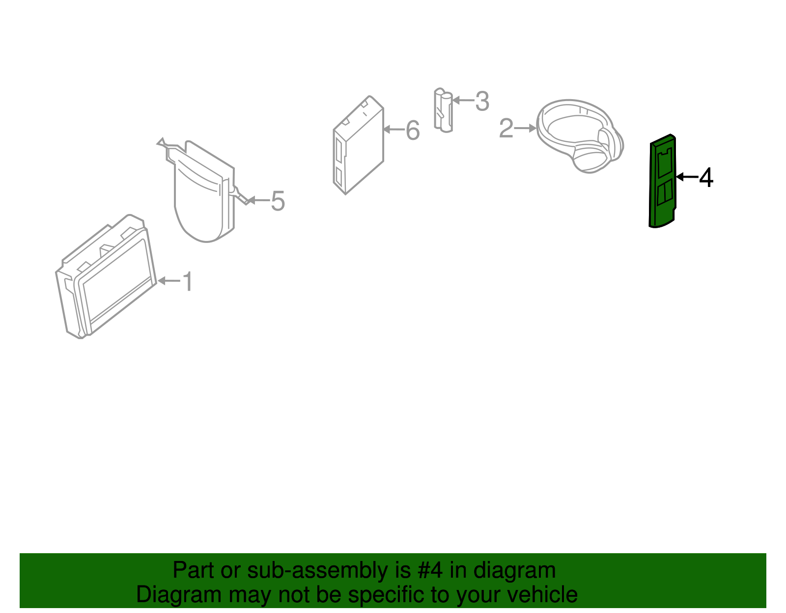 2013-2017 Nissan Remote Control 28298-1MA0A | My Nissan Part