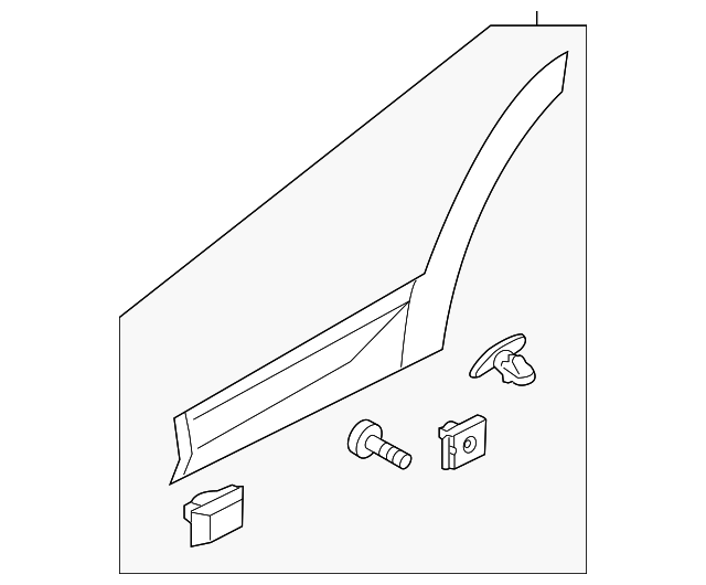 87731-B8000-CA - Side Molding - 2013-2019 Hyundai | Joseph Airport Hyundai