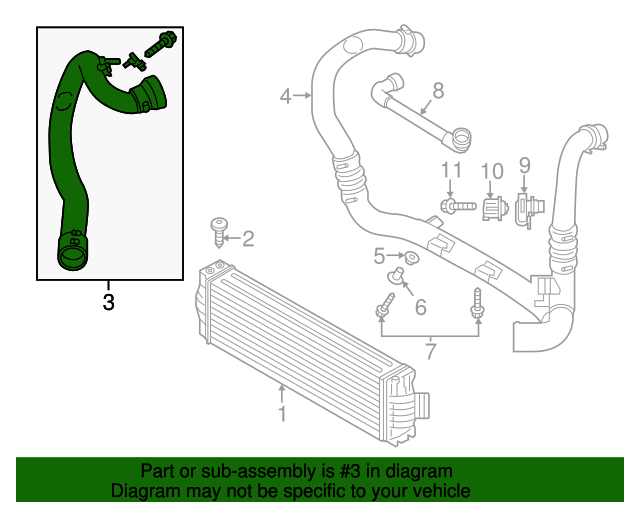 2015 Ford Air Hose CK4Z-6C640-B | TascaParts.com
