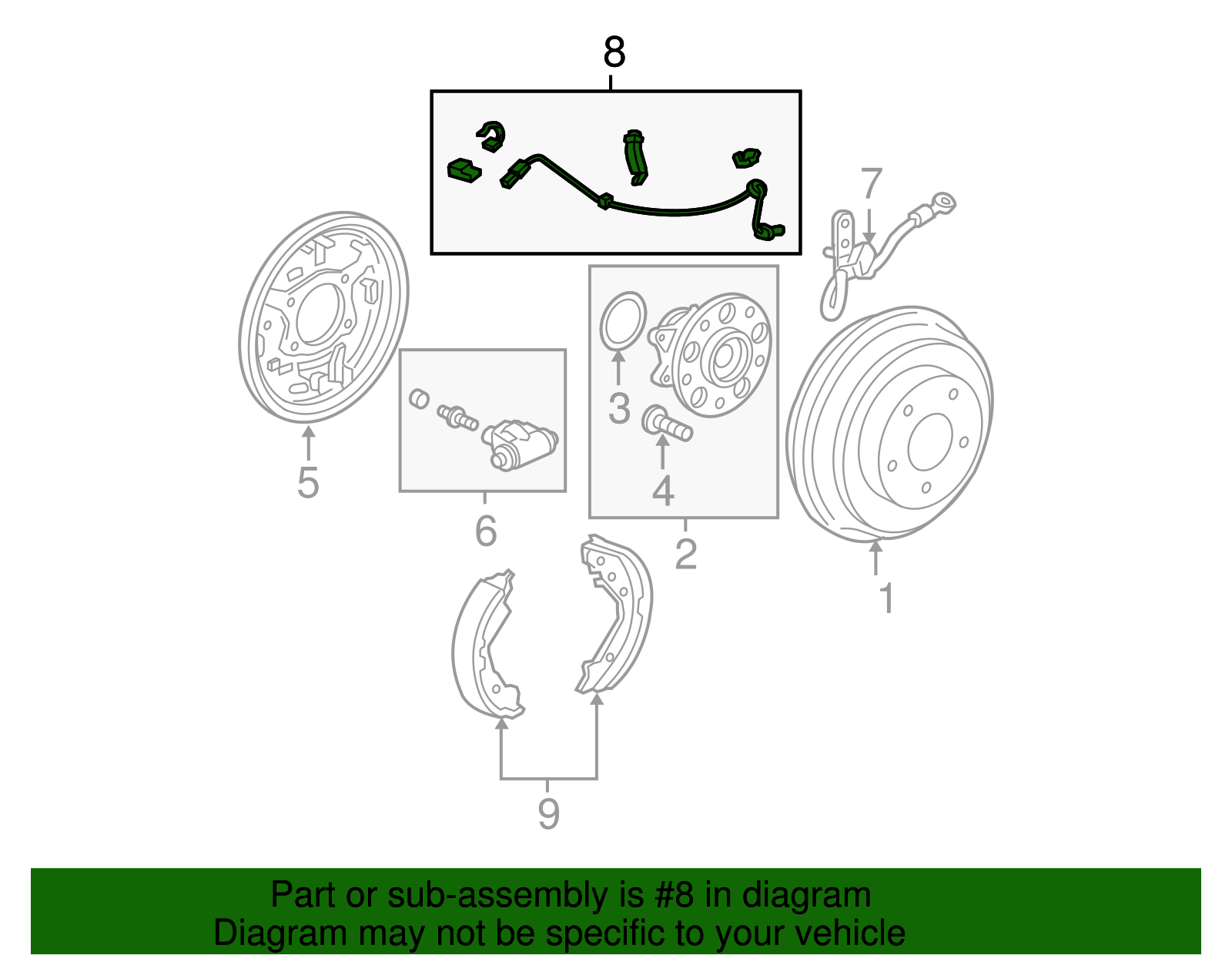 57470-SNE-A51 - Rear Speed Sensor 2006-2011 Honda Civic | Honda Parts ...