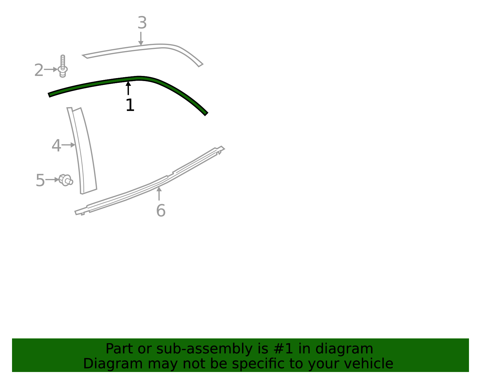2019-2025 Toyota 2019-2024 Toyota - Door Reveal Molding 75763-12110 ...