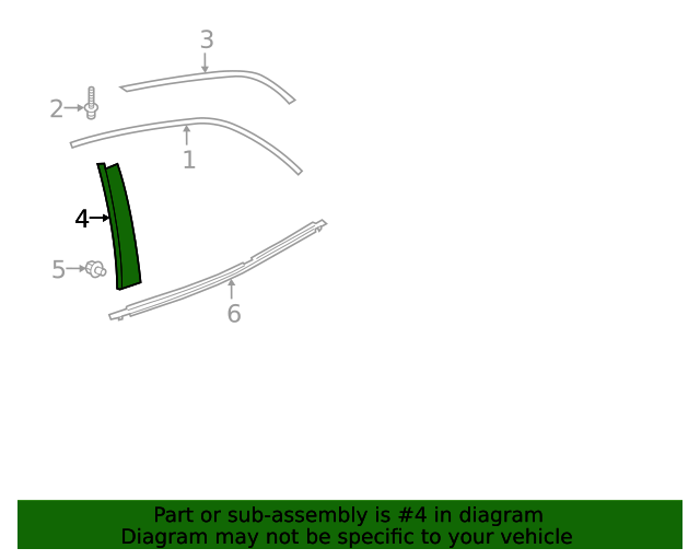 2019-2024 Toyota Door Applique 75761-02120 | Discount Parts Monster