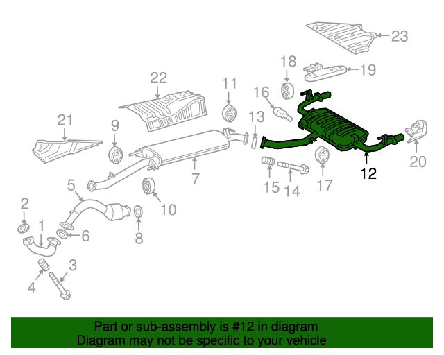 1743036590 - 2017-2018 Lexus NX300 NX200t Exhaust Muffler Tail Pipe ...