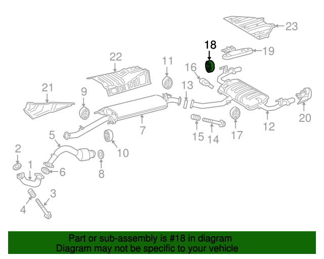 2005-2023 Lexus Exhaust System Hanger 17565-31050 | OEM Parts Online