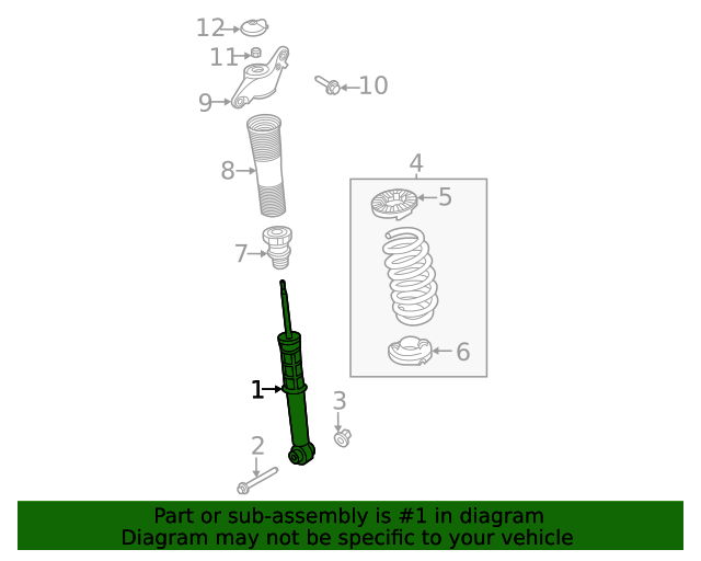Genuine OEM Shock Absorber Part# LR154812 Fits 2020-2023 Land Rover ...