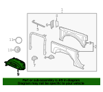 2007-2018 Jeep Wheelhouse Liner - Driver's Side (LH) 55157127AK ...