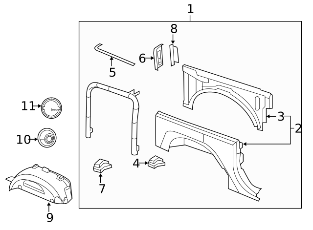 2007-2018 Jeep Housing 52059831AH | Mopar Parts Canada