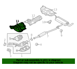 2021 Nissan Rogue Heat Shield 74753-6RR1A | TascaParts.com