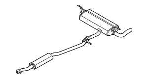 2021-2024 Nissan Rogue Muffler & Pipe Assembly 20100-6RR6A | My Nissan Part