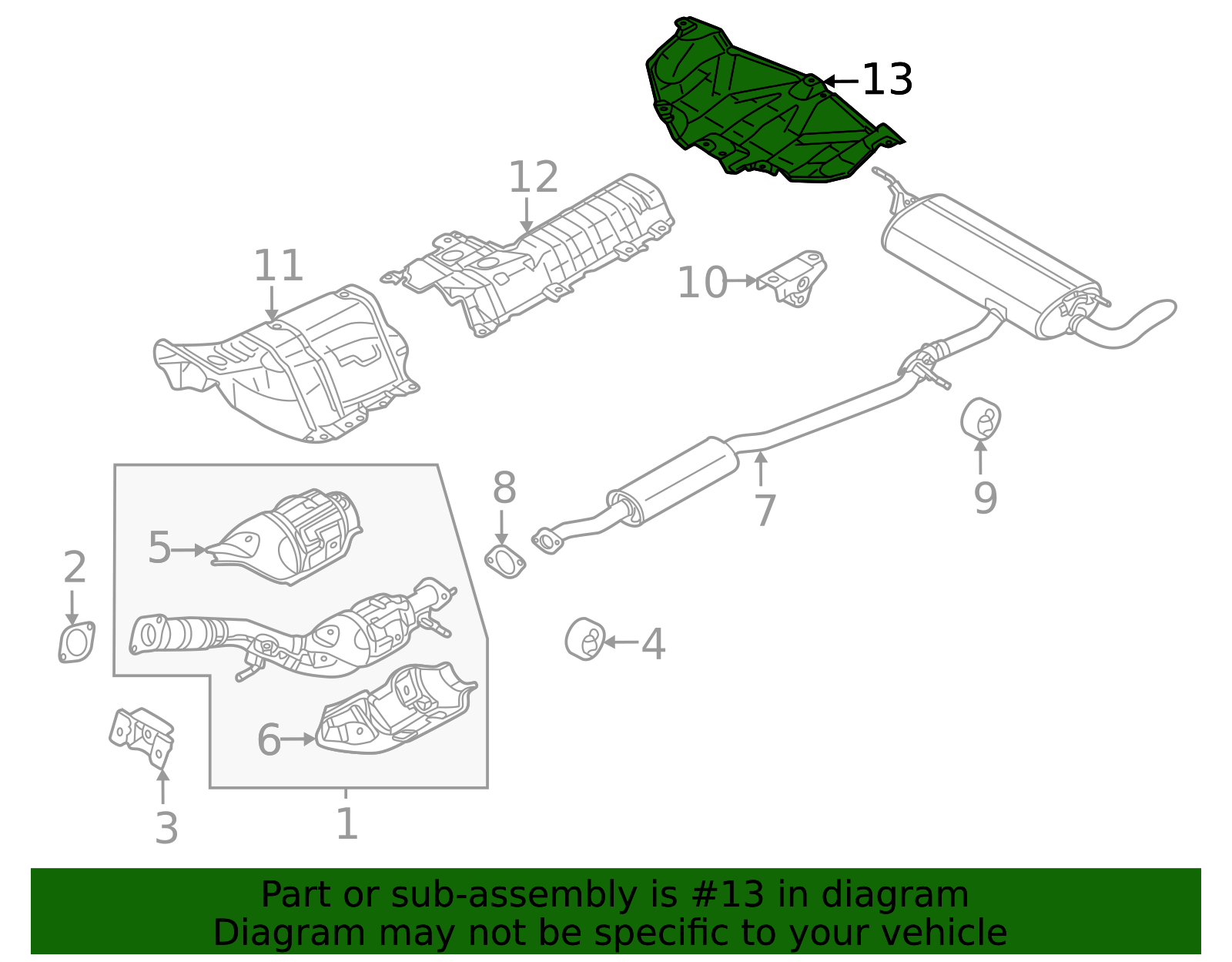 2021-2025 Nissan Rogue Heat Shield 74772-6RR0A | Nissan Parts Central