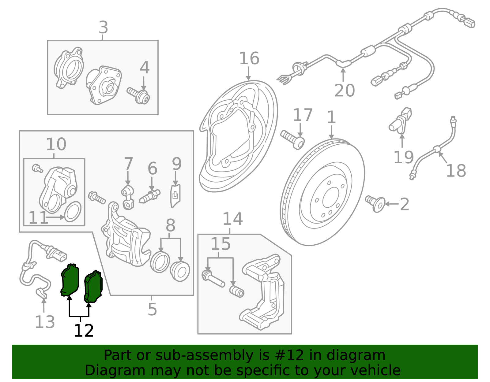 2020-2021 Audi Brake Pads Rear 8W0-698-451-AE | OEM Parts Online