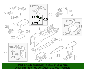 84652-F6100 - Bezel 2017-2019 Kia Cadenza | Kia.Parts Store