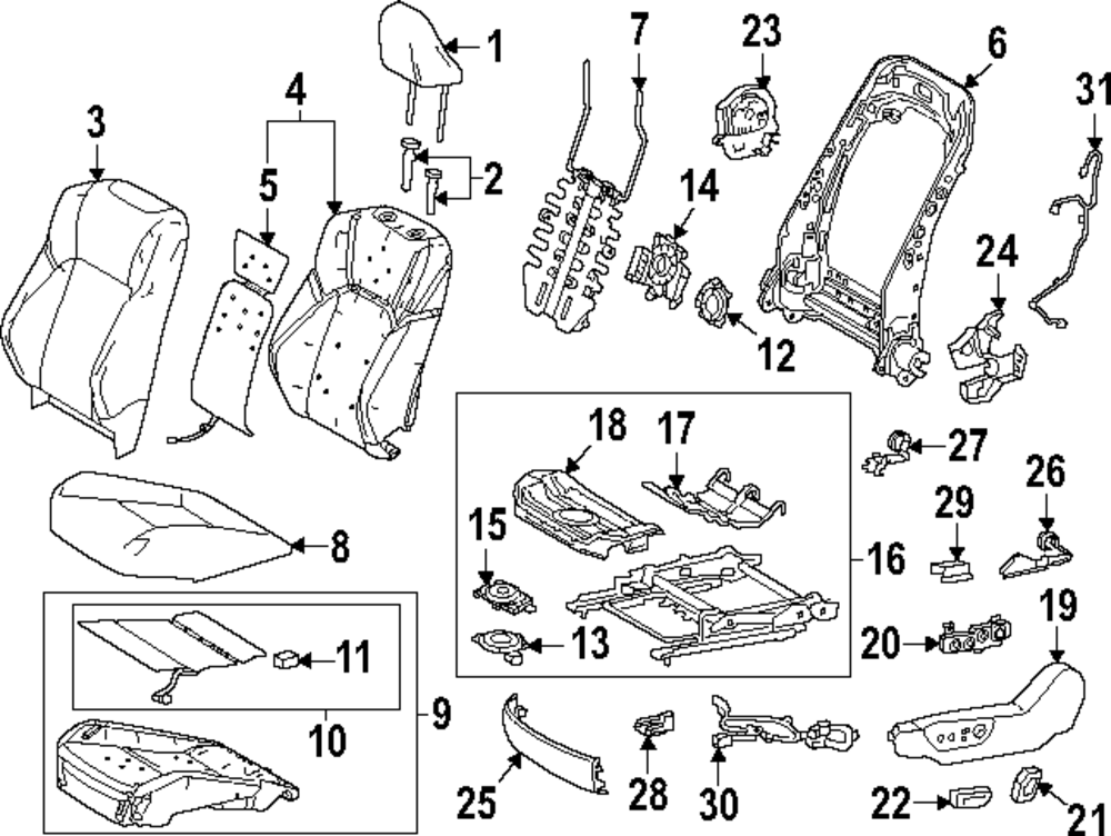 2025 Toyota Camry Seat Cushion Heater 87510-AQ010 | Toyota Parts Center