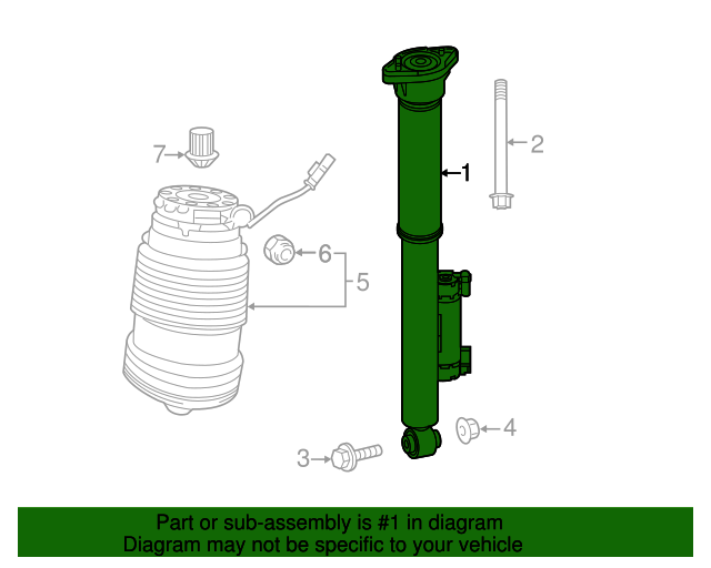 2383206701 - Shock Absorber 2018-2023 Mercedes-Benz | AutoNationParts.com