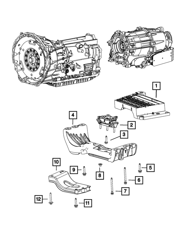 2021-2023 Jeep Cross-Member Bracket 68442717AC | Mopar Estores