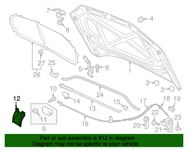 561-805-567-A - Lock Support - 2012-2015 Volkswagen Passat | VW Direct ...