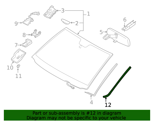75533-0C040 - Side Molding 2007-2022 Toyota | Ourisman Toyota Parts