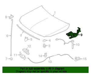 176-880-03-28 - Hood Hinge 2015-2020 Mercedes-Benz | AutoNationParts.com