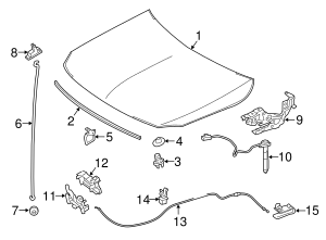2015-2020 Mercedes-Benz Hood 156-880-00-57-64 | MB OEM Parts
