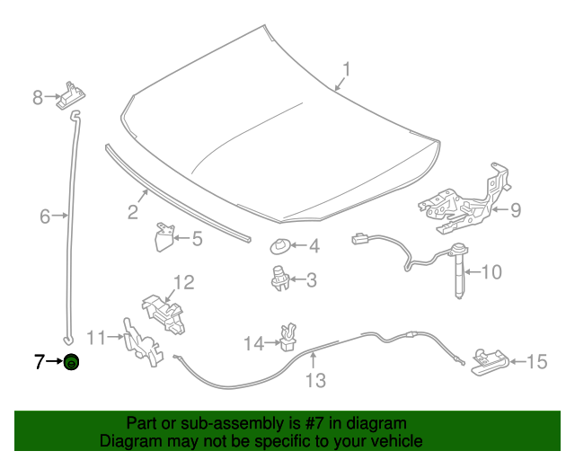 009-997-40-81 - Support Rod Grommet 2014-2020 Mercedes-Benz | Mercedes ...