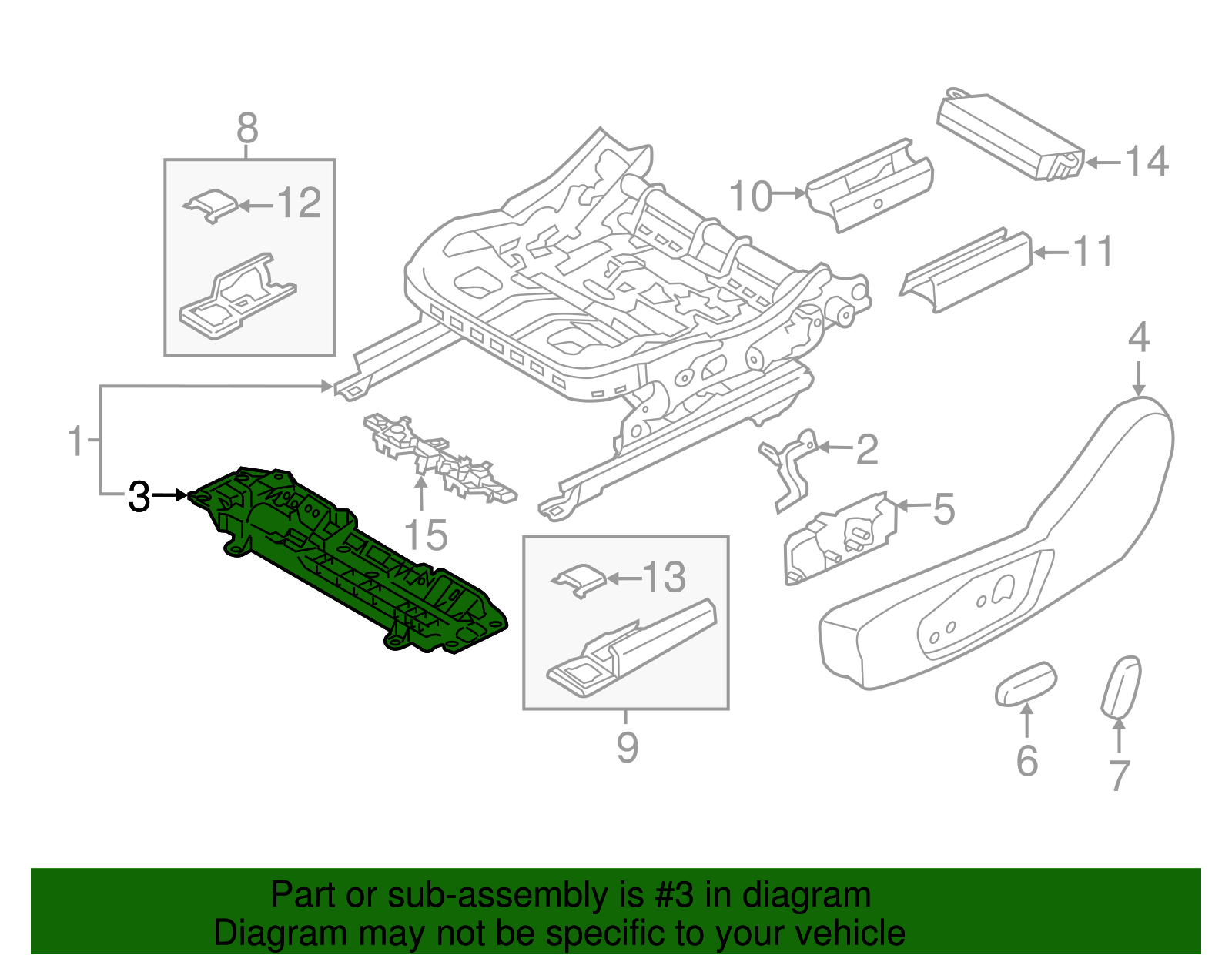 OEM Ford Motorcraft™ Seat Motor For 2013-2024 Ford - Part No. MM-1178 ...