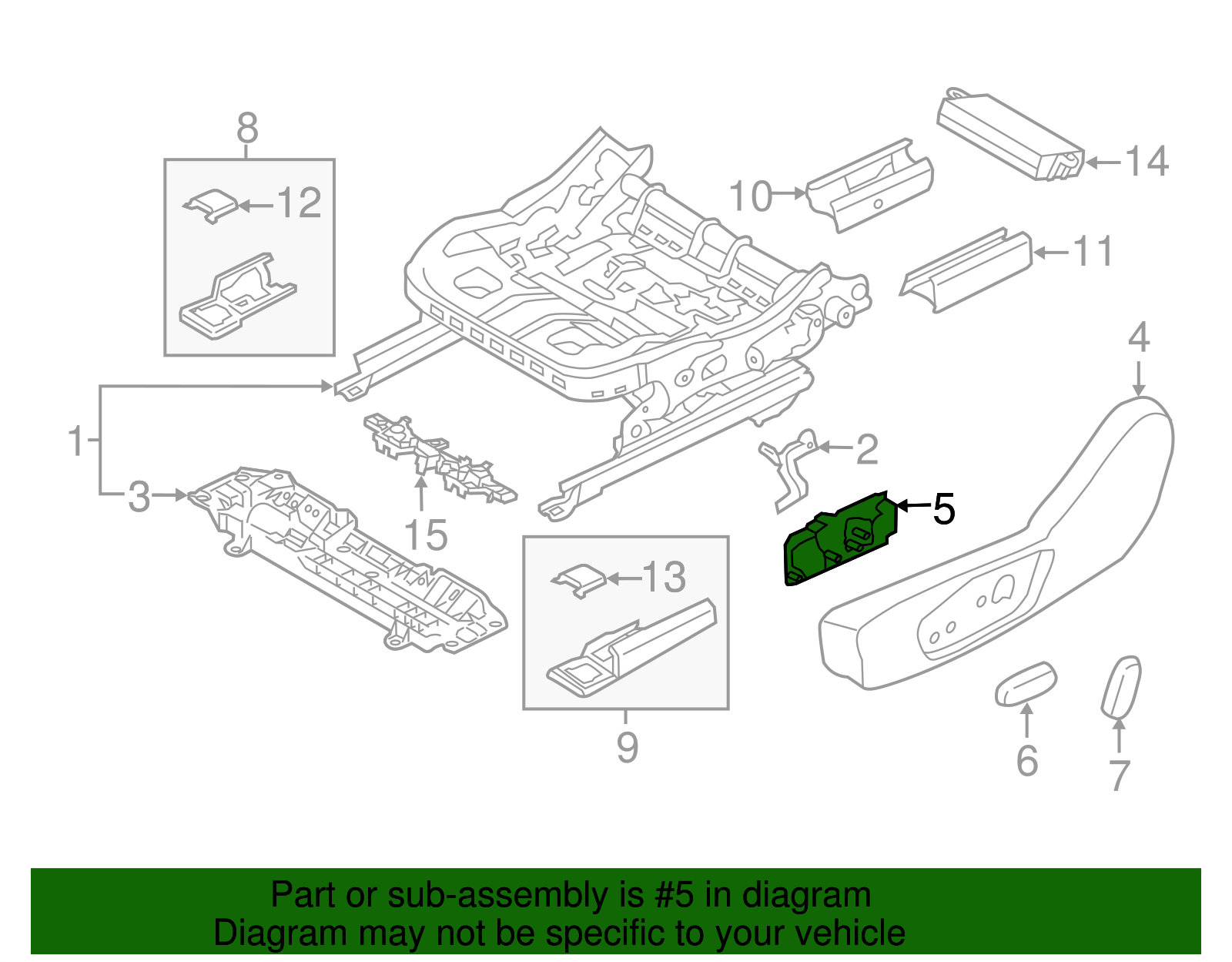 2013-2020 Ford Fusion Motorcraft™ Power Seat Switch SW-7748 ...